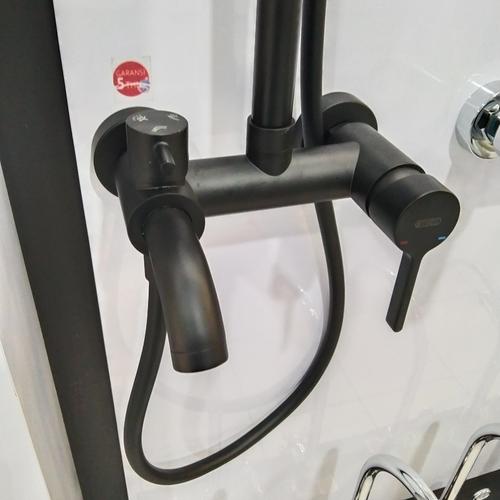 Jual shower column set black Stuchi sp3000 korea kran mixer tiang hitam ...