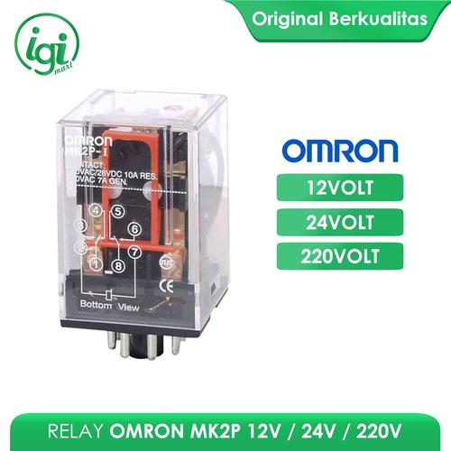 Jual RELAY MK2P 12V OMRON / RELAY MK2PN 12VOLT OMR / RELAY MK2P-I 8 KAKI - 12VDC - Kota Surabaya ...