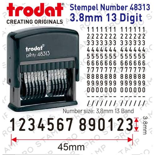 Jual Stempel Trodat 48313 (13Digit Tinggi Angka 3,8mm) - Kab. Bekasi ...