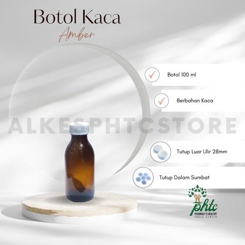 Jual BOTOL 100ML l BOTOL COKLAT / BOTOL AMBER 100 ML - Kota Depok ...