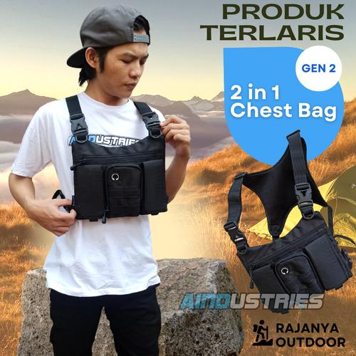 Jual Tas Depan Chest Bag 2 in 1 Tas Rompi Dada Rig Bag Pria Wanita - 6 ...