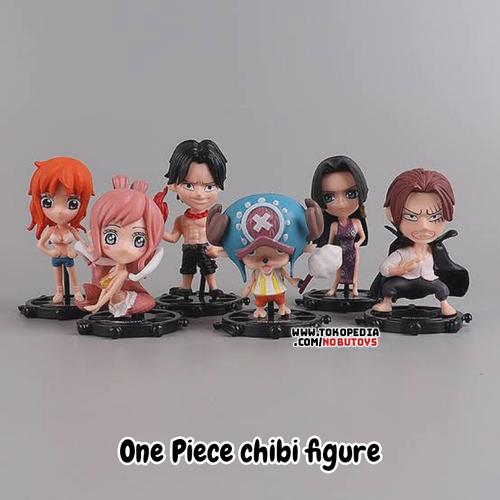 Jual ONE PIECE CHIBI FIGURE ANIME MANGA MINI NAMI SHANK CHOPPER ACE ...