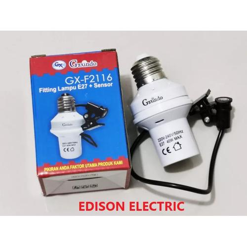 Jual Fitting Lampu Sensor Cahaya E27 - Kota Makassar - EDISON ELECTRIC ...