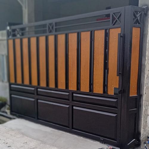Jual pager besi minimalis/serat kayu - Kab. Bekasi - adraf decoration ...