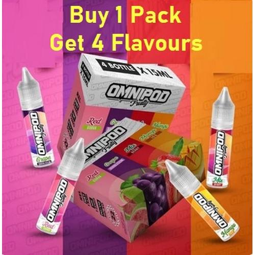 Jual Omnipod Fruity Pods Friendly Pack Edition 4X15ML Omni Pod ...
