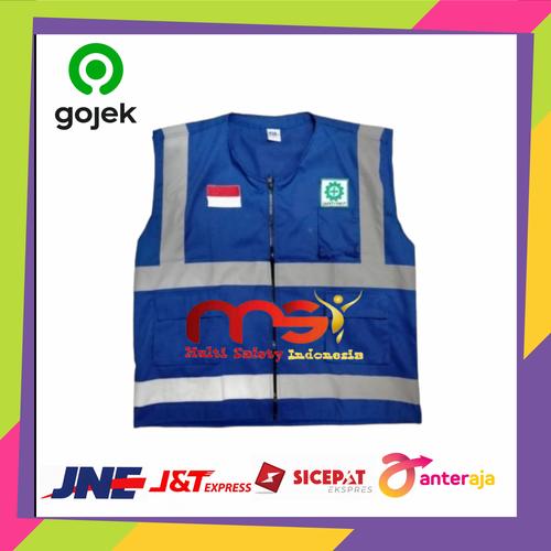 Jual Rompi Safety Drill - Rompi Proyek + Logo K3 Dan Logo Bendera ...