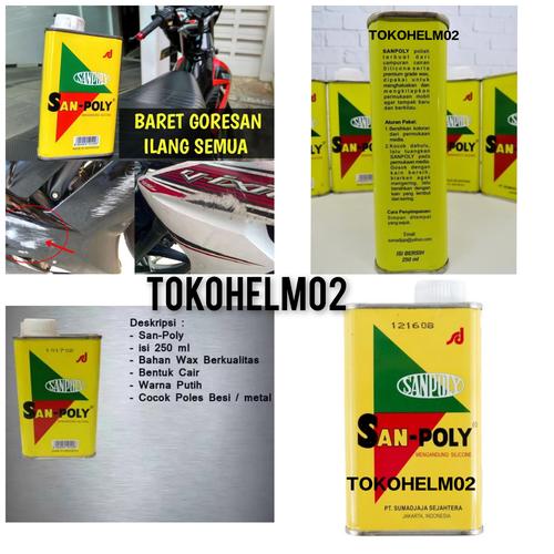 Jual SANPOLY San Poly Polish Wax Poles Pengkilap Logam Motor Mobil 250 ...