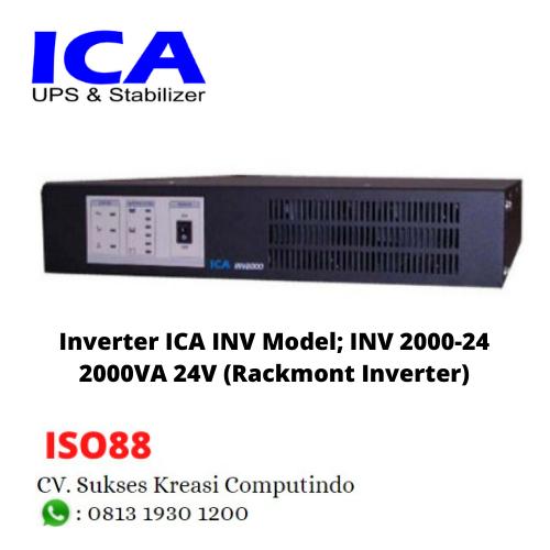 Jual Inverter ICA INV Model; INV 2000-24 2000VA 24V (Rackmont Inverter ...