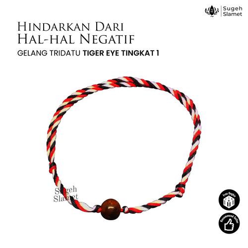 Jual Gelang Tridatu asli khas Bali tradisional batu alam Tiger's Eyes ...