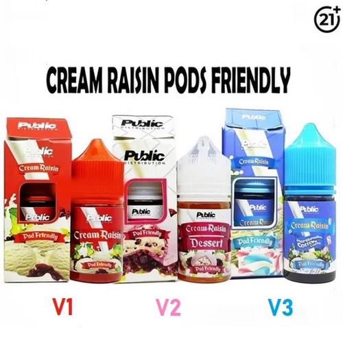 Jual Cream Raisin V3 30ml Pods Friendly Marshmallow Cotton Candy ...