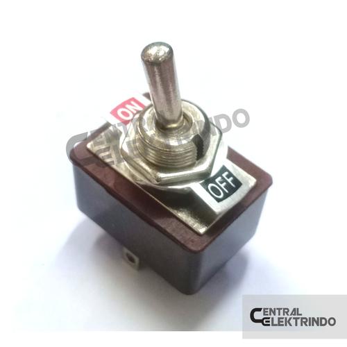 Jual Saklar Toggle Switch 6 Pin On-Off Hitam| Switch On Off Hitam 6 ...