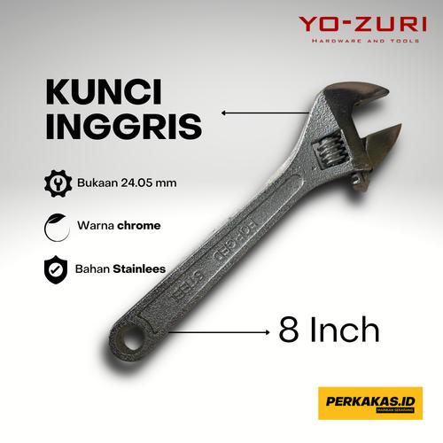 Jual Kunci Inggris 8 Inch Wrench Adjustable YOZURI - 8 Inch - Kota ...