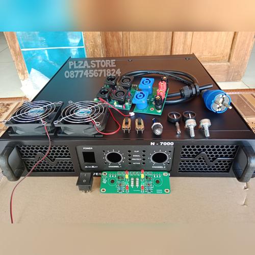 Jual Bok power amplifier N7000 lengkap aksesoris box N7000 ukuran 2U ...