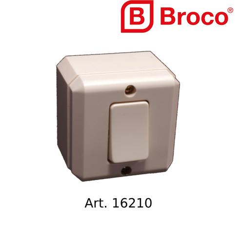 Jual SAKLAR LAMPU SINGLE ENGKEL SWITCH BROCO CREAM OUTBOW TEMPEL 16210 ...