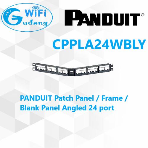 Jual PANDUIT Patch Panel / Frame / Blank Panel Angled 24 port ...