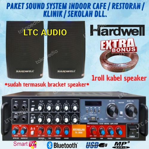 Jual PAKET SOUND SYSTEM CAFE / RESTO INDOOR 2 UNIT SPEAKER HARDWELL ...