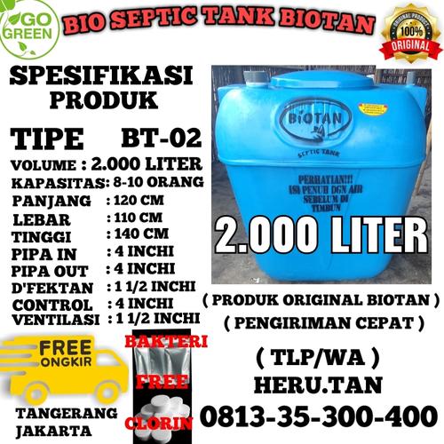 Jual biofil septic tank bio BIOQIT biotech Septic tank volume 2000 ...