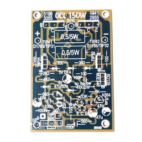 Jual PCB Power Amplifier OCL MONO 150Watt 017 - Kab. Jember - MHL ...