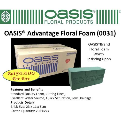 Jual OASIS Advantage Floral Foam Basah untuk Fresh Flower Bunga Hidup ...
