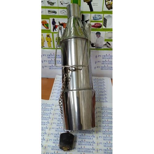 Jual weighted beaker stainless sampling sample can,botol sampel minyak ...