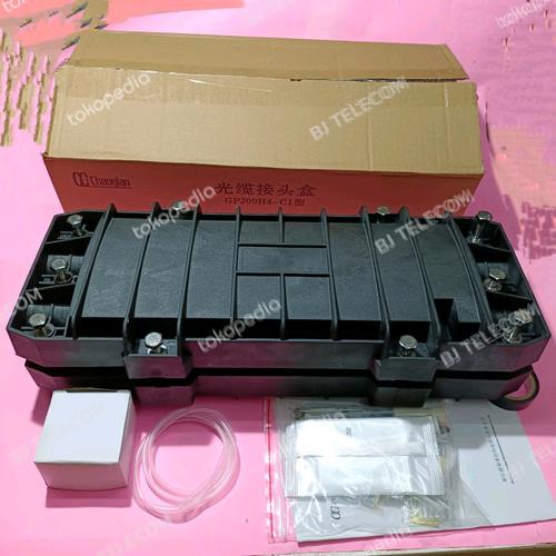 Jual joint closure 24 core model Q-tech / joint closure inline 24 core ...