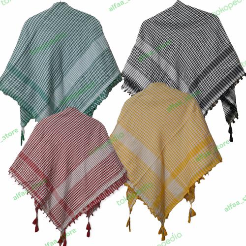 Jual sorban segi empat/sorban haji/sorban muslim/sorban - Merah Putih ...