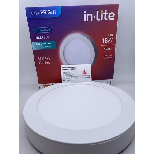 Jual LED PANEL 18W 18 W 18WATT 18 WATT BULAT OUTBOW INLITE IN-LITE ...