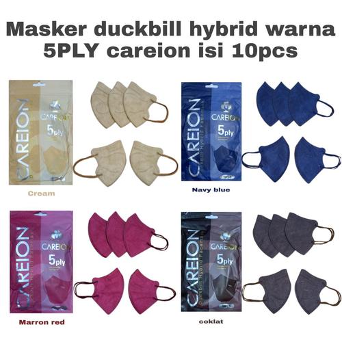 Jual MASKER CAREION KN95 PRO HYBRID isi 10 EMBOS 5PLY DISPOSABLE FACE ...