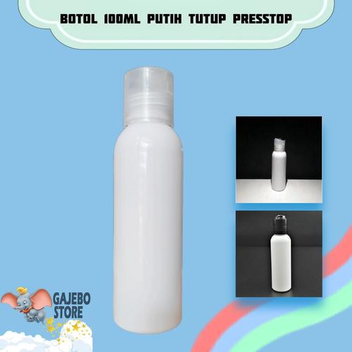 Jual BOTOL 100ML PUTIH PRESSTOP N24 / BOTOL PRESSTOP 100ML BOTOL ISI ...