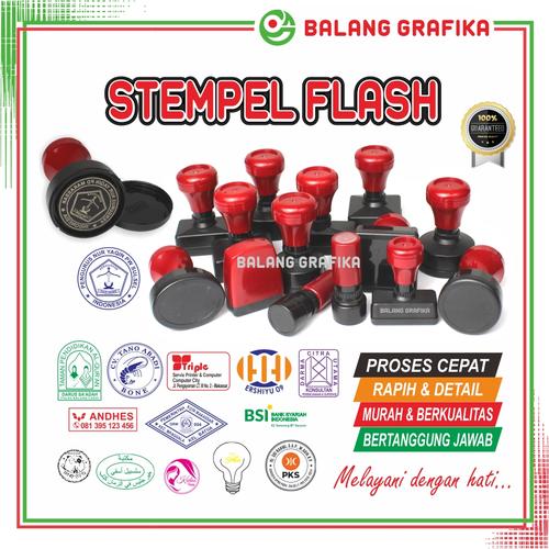Jual Stempel Custom Stampel Flash Warna Otomatis Cap Toko stamp ...