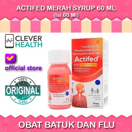 Jual ACTIFED MERAH SYRUP 60 ML - Jakarta Selatan - CleverHealth | Tokopedia