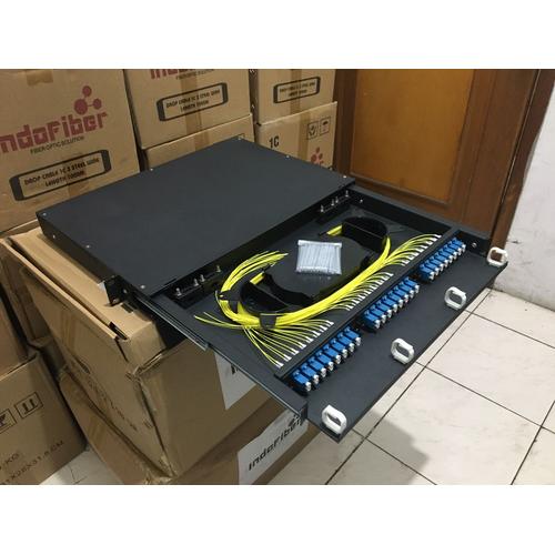 Jual OTB Rack 48 port LC singlemode + Pigtail / ODF rack 48 port LC ...