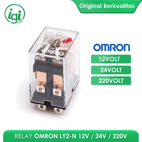 Promo RELAY LY2 12V OMRON / RELAY LY2N 24V OMR / RELAY LY2-N 220V 8 PIN - SOCKET LY2 - Kota ...