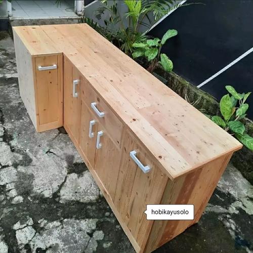 Jual kitchen set bawah full kayu jati Belanda / lemari dapur - Kota ...