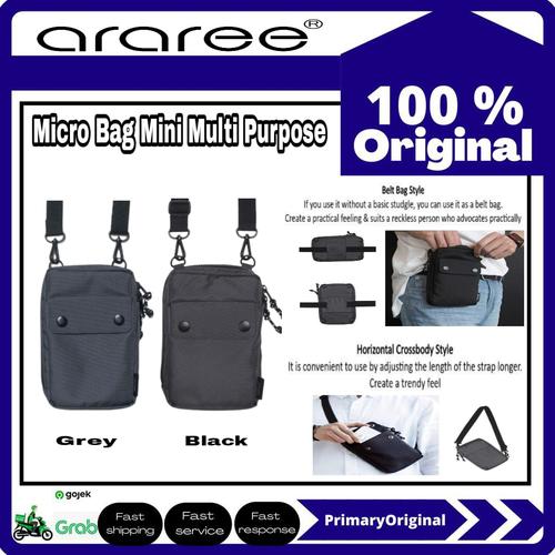 Promo Araree Micro Bag Mini Multi Purpose Handphone Pouch Strap Travel ...