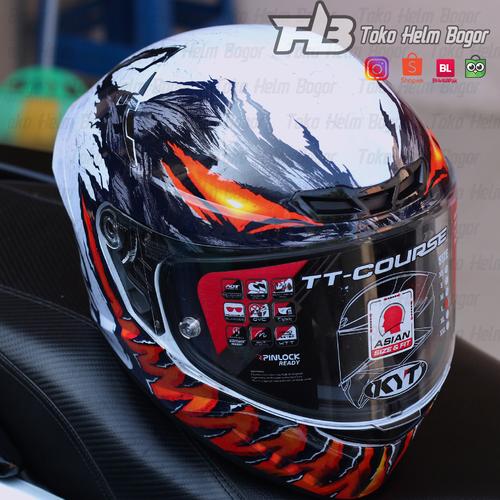 Jual KYT TT Course Venom White repaint - M - Kab. Bogor - TOKO HELM ...