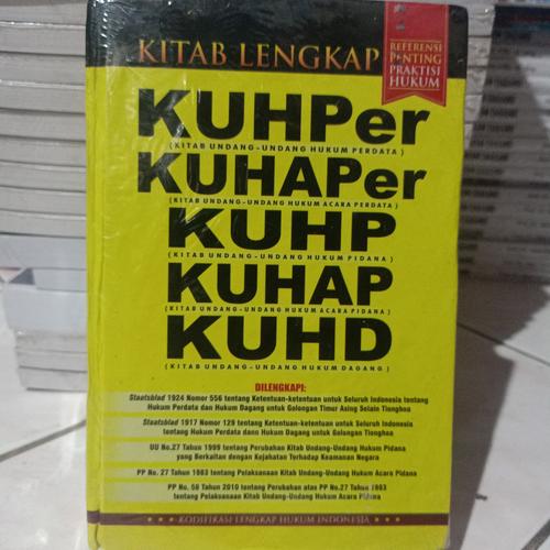 Jual Kitab lengkap kuhper kuhaper kuhp kuhap dan kuhd - Jakarta Selatan ...