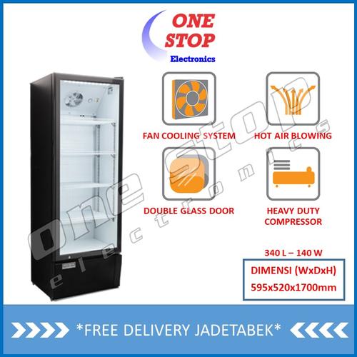 Promo MODENA SC 1345 / SC1345 Showcase Cooler FINESTRA 340 L Cicil 0% ...