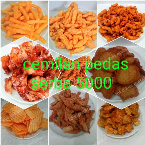 Jual Snack kiloan pedas serba 5000/cemilan pedas serba 5000 - basreng ...