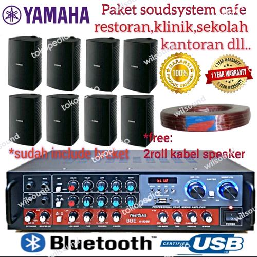 Jual PAKET SOUND SYSTEM CAFE RESTORAN YAMAHA VS6 8 SPEAKER ORIGINAL - VS4 4 INCH - Jakarta Barat ...