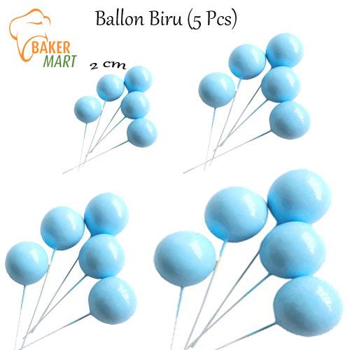 Jual Topper Ballon Warna Biru / 5 Pcs ( 4 Variasi Ukuran) - Kab ...