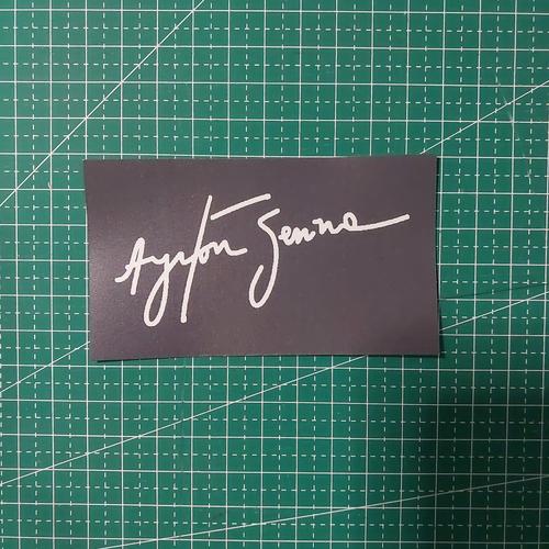 Jual Sticker Otomotif Formula One F1 Ayrton Senna Signature - Kota ...