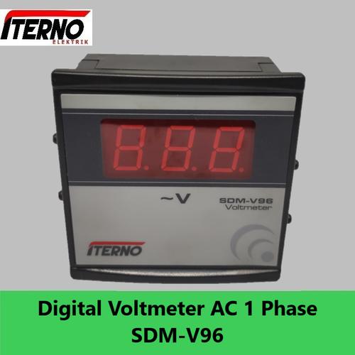 Jual Digital Voltmeter AC 1 Phase 96x96mm SDM-V96 Iterno - Kota ...