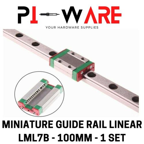 Jual Miniature Guide Rail Linear Sliding Block LML7B Uk 100mm Per 1 Set ...