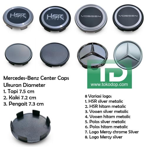 Jual COVER DOP VELG MERCY MERCEDES BENZ TOPI 7.5 CM KAKI TUTUP AS RODA ...