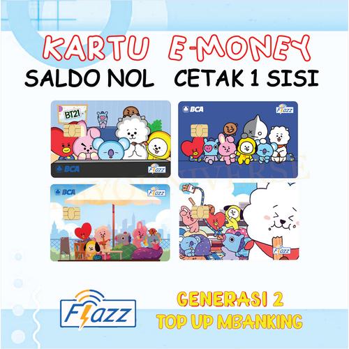 Jual KARTU FLAZZ GEN 2 ETOLL KARTUN LUCU BT21 KARAKTER LINE BTS EMONEY ...