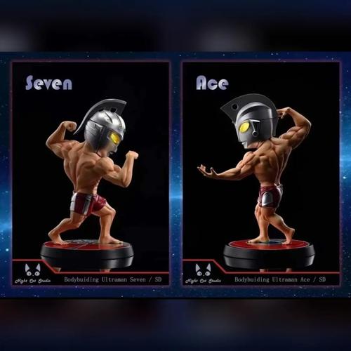 Jual MUSCLE ULTRAMAN SEVEN & ACE BY NIGHT CAT (PREORDER) RESIN STATUE ...