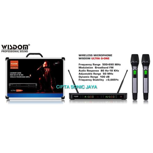 Jual MIC Wisdom Ultra Q1 Dual Channel Handheld Wireless Microphone Q ...