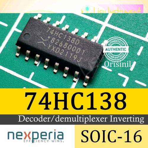 Jual 74HC138 74HC138D Decoder/demultiplexer Inverting SOIC-16 Nexperia ...