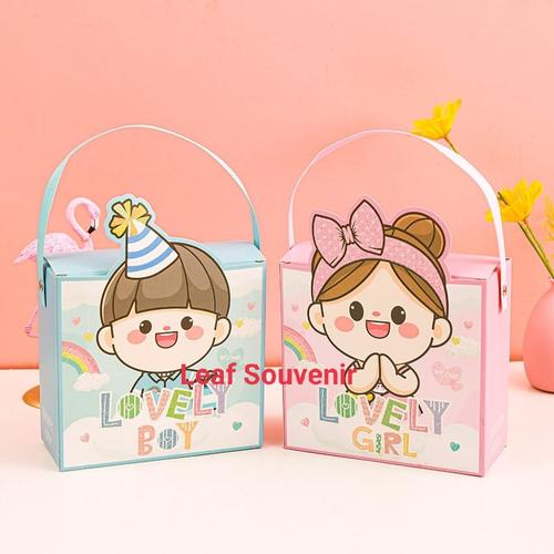 Jual paper bag ulang tahun anak gift box snack ultah anak bingkisan ...